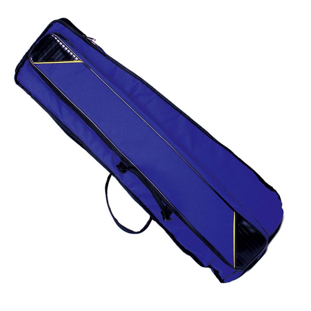 Durable Tenor Trombone Musical Instrument Case Stage Accessory Blue ...
