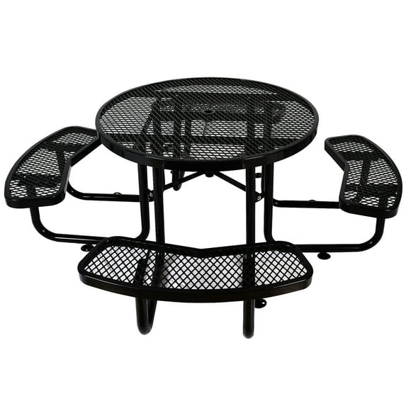 Durable Thermoplastic Coating, 46" Round Table - Great for Fishing ...