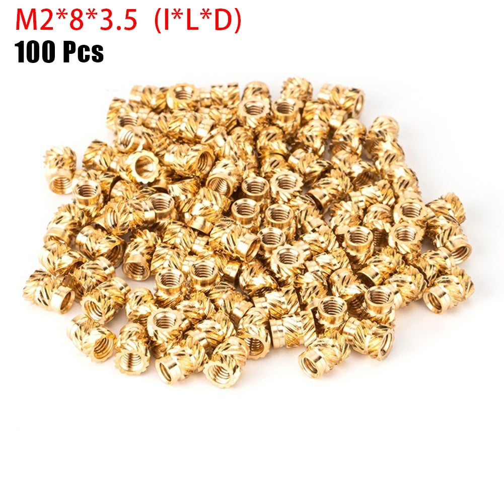 Durable Threaded Insert Copper Threaded M2 Nut Replacement Self ...