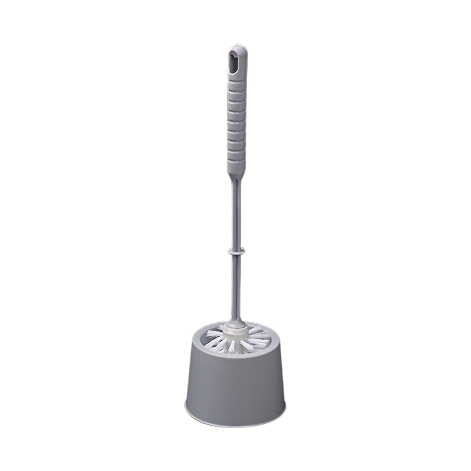 Durable Toilet Brush with Storage Holder - 15" Compact Size Toilet ...
