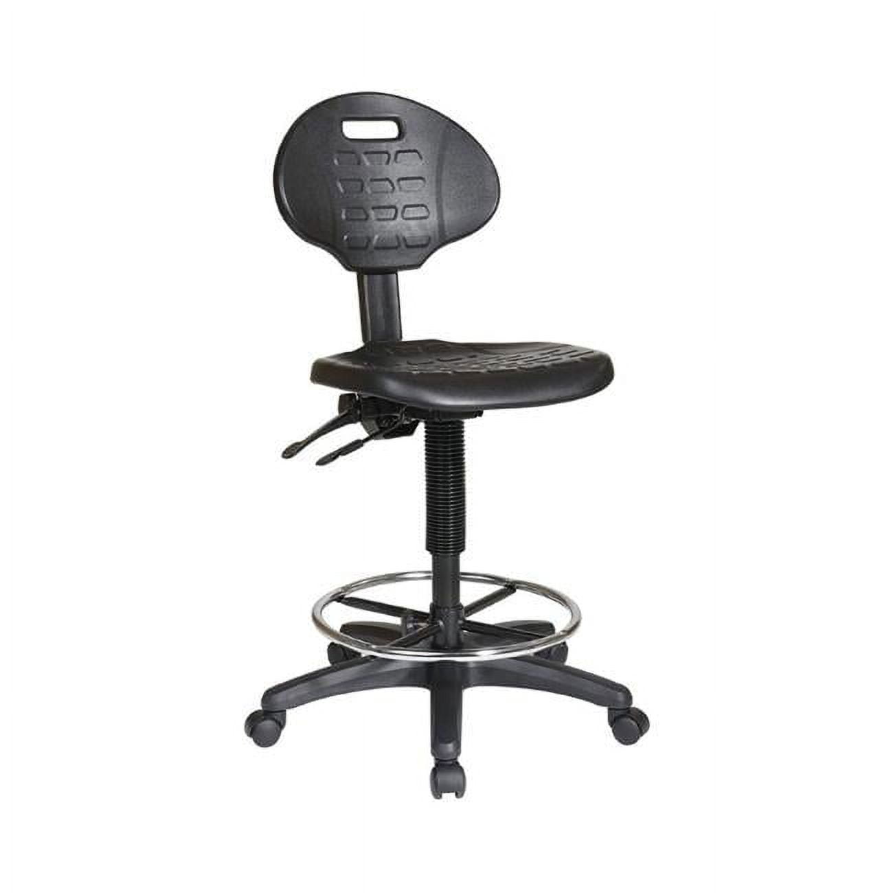 Durable Urethane Ergonomic Drafting Chair with Adjustable Footrest ...