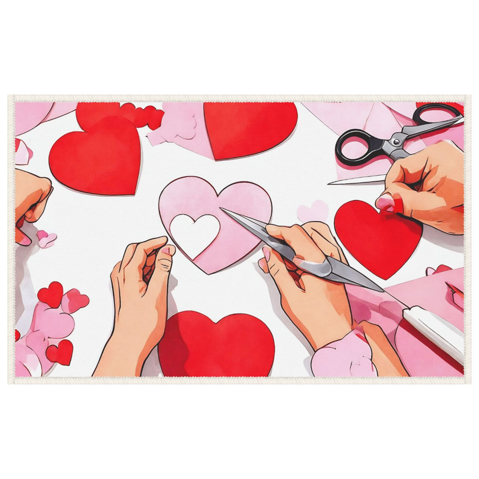 Durable Valentines Door Mats Outdoor Entrance Heartfelt Indoor Doormat ...