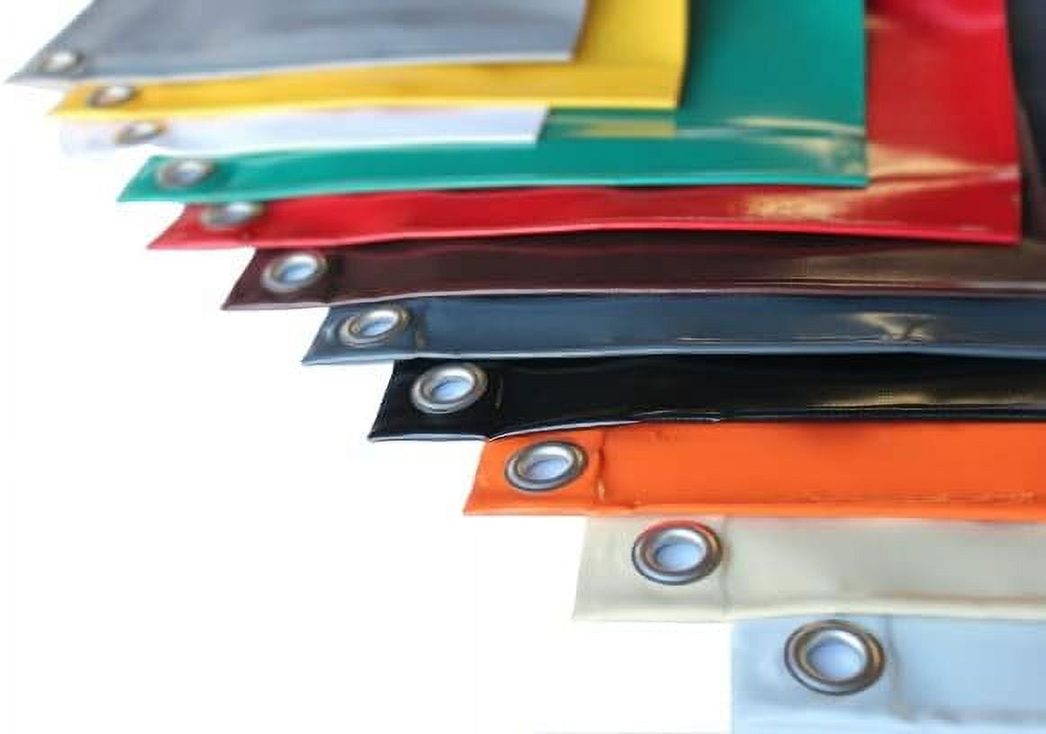 Durable Vinyl Tarp 23 oz, Super Heavy Both Sides Coated, 22 mil, with ...