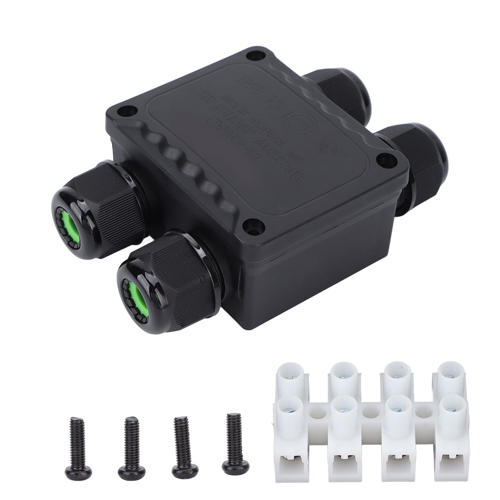 Durable Waterproof Junction Box, IP68 Rated, 4,Wire, For LED Lighting ...