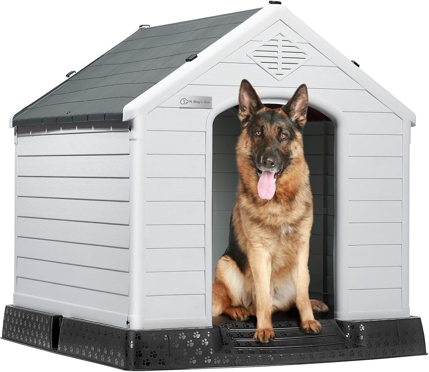Durable Waterproof Plastic Dog House for Small to Large Sized Dogs ...