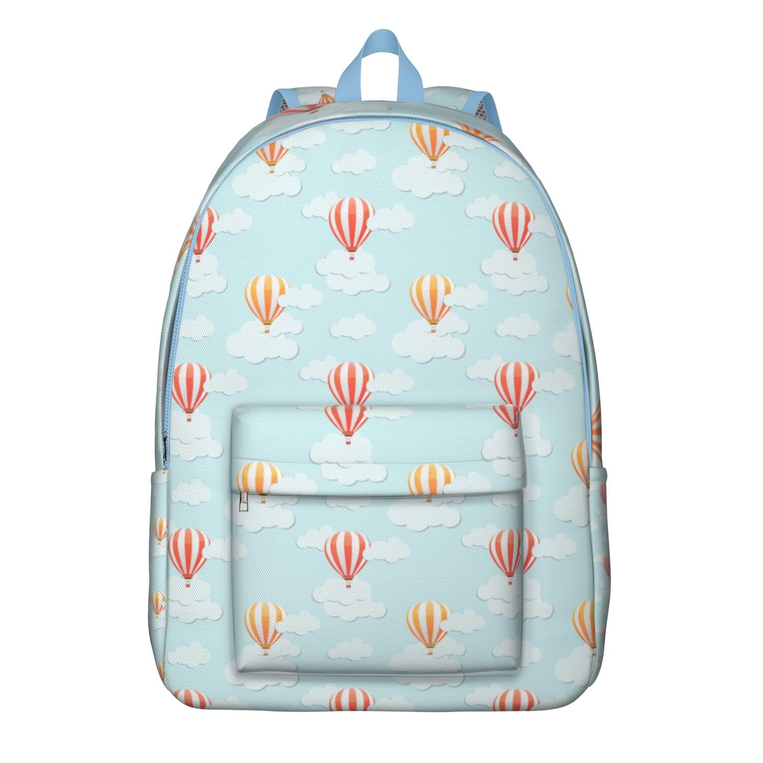 Durable Waterproof School Backpack with Rainbow Gradient Abstract Art ...