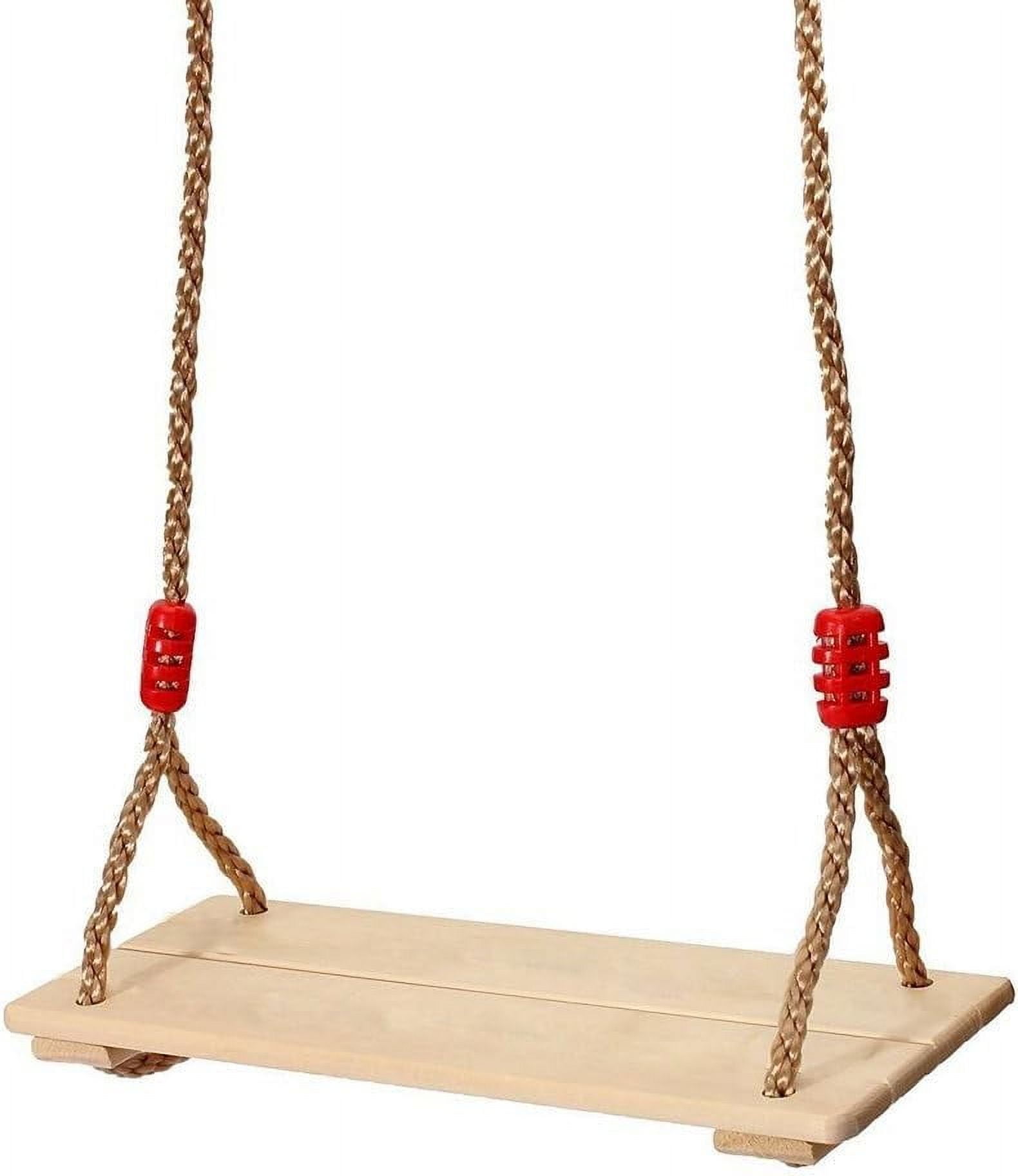Durable Wood Swings for Backyard Fun, Extra Thick Rope Swing Seat with ...