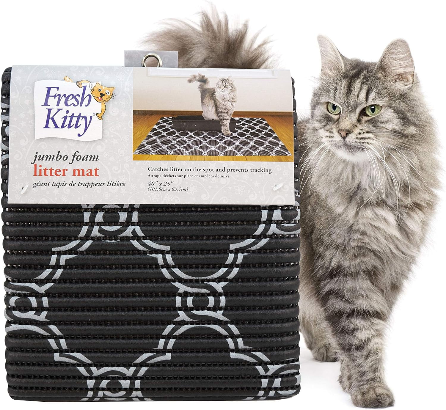 Durable XL Jumbo Foam Litter Box Mat – No Phthalate, Water Resistant ...