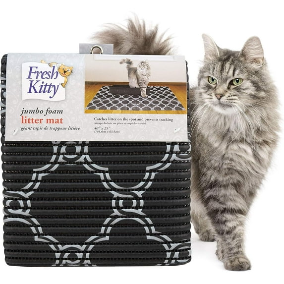 Durable XL Jumbo Foam Litter Box Mat – No Phthalate, Water Resistant ...