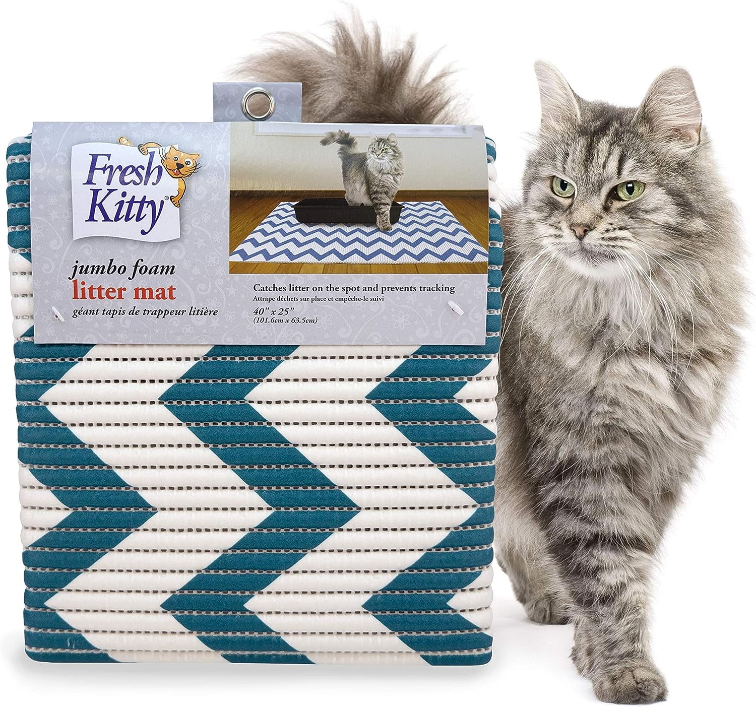 Durable XL Jumbo Foam Litter Mat – Phthalate and BPA Free, Water ...