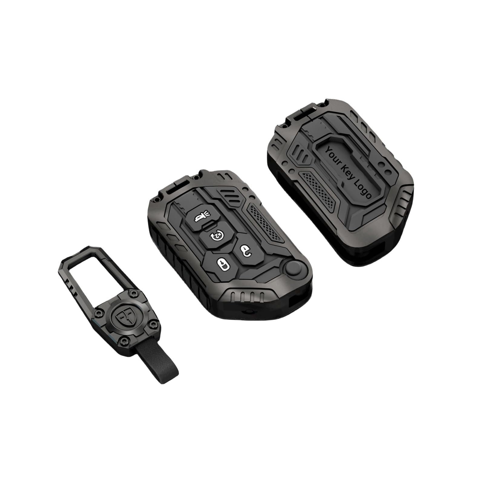 Durable Zinc Alloy Key Fob Protector for 2018-2024 Jeep Wrangler JL/JLU ...