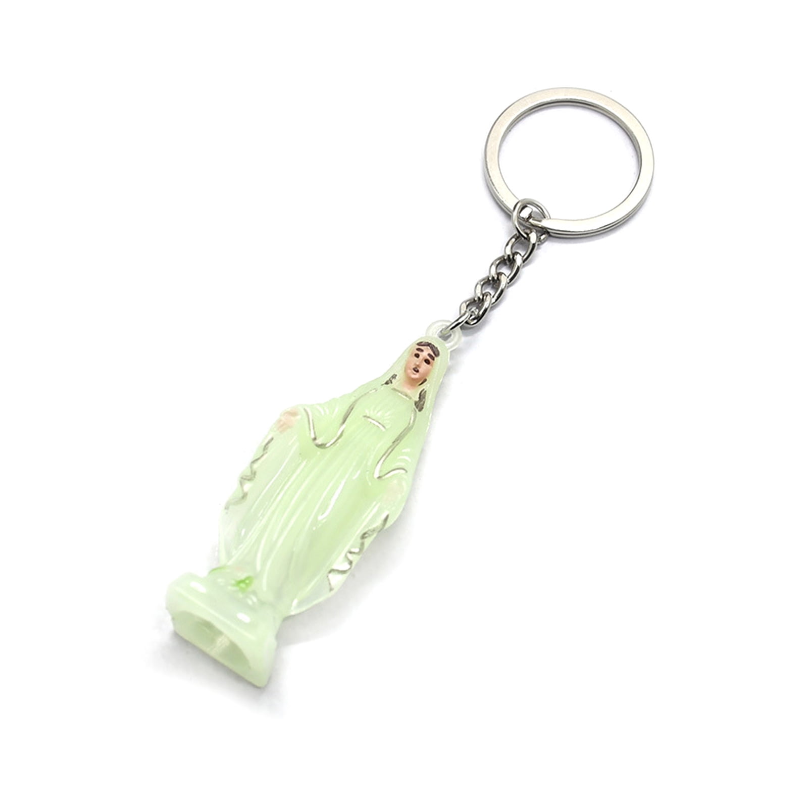 Durable and Reusable Catholic Keychain Glow in the Dark Pendant Plastic ...