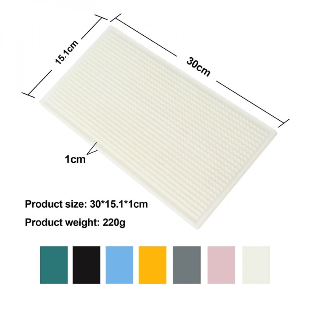 Durable and Stylish Silicone Bar Mat for Spills Coffee and Glass Drying ...