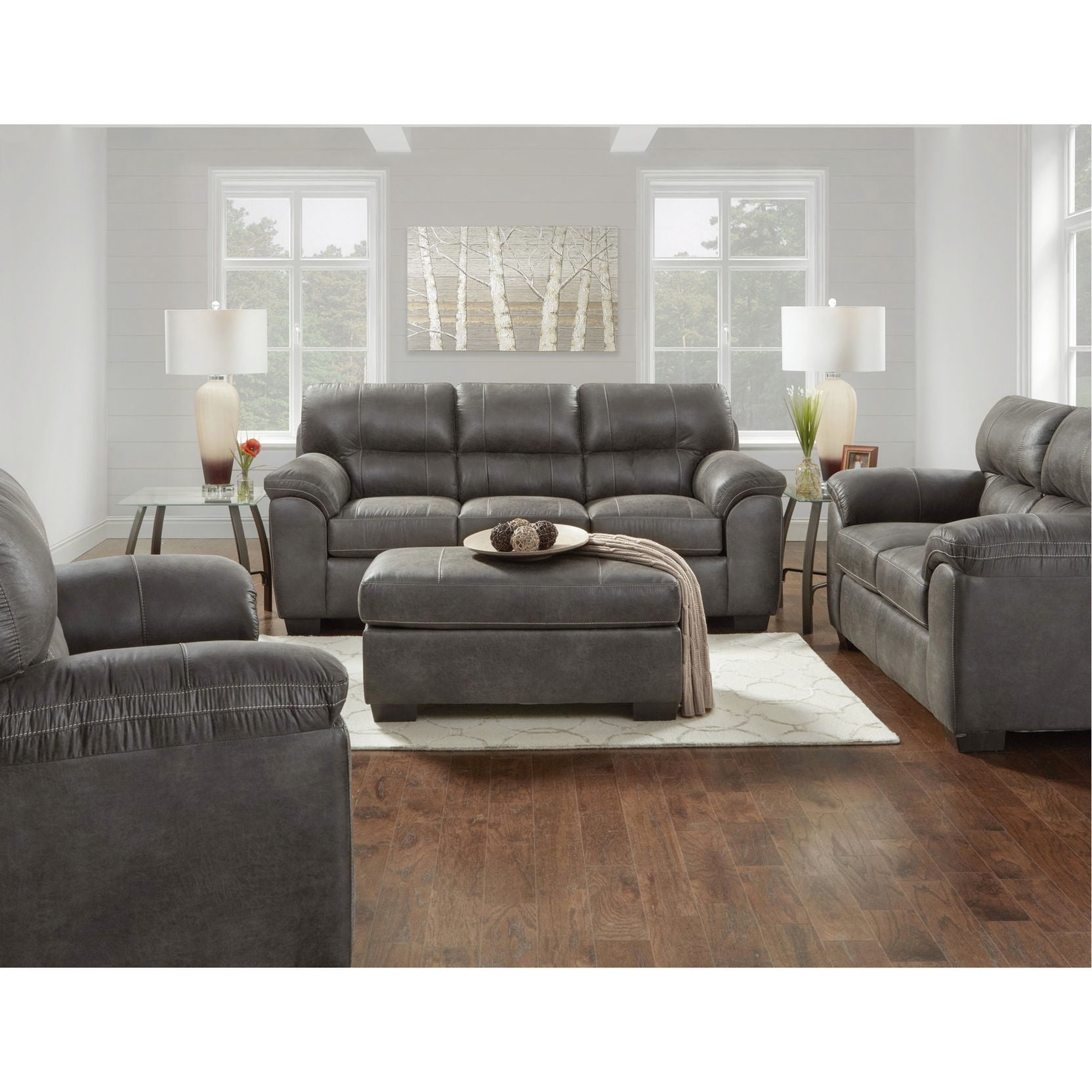 Durable wood frame with polyester upholstery | Used in the main living ...