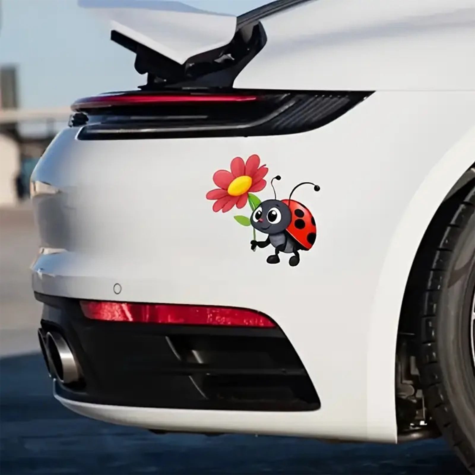 Durables Vinyl Sticker for Bumperes, Ladybugs Loves Cute Vinyl Sticker ...