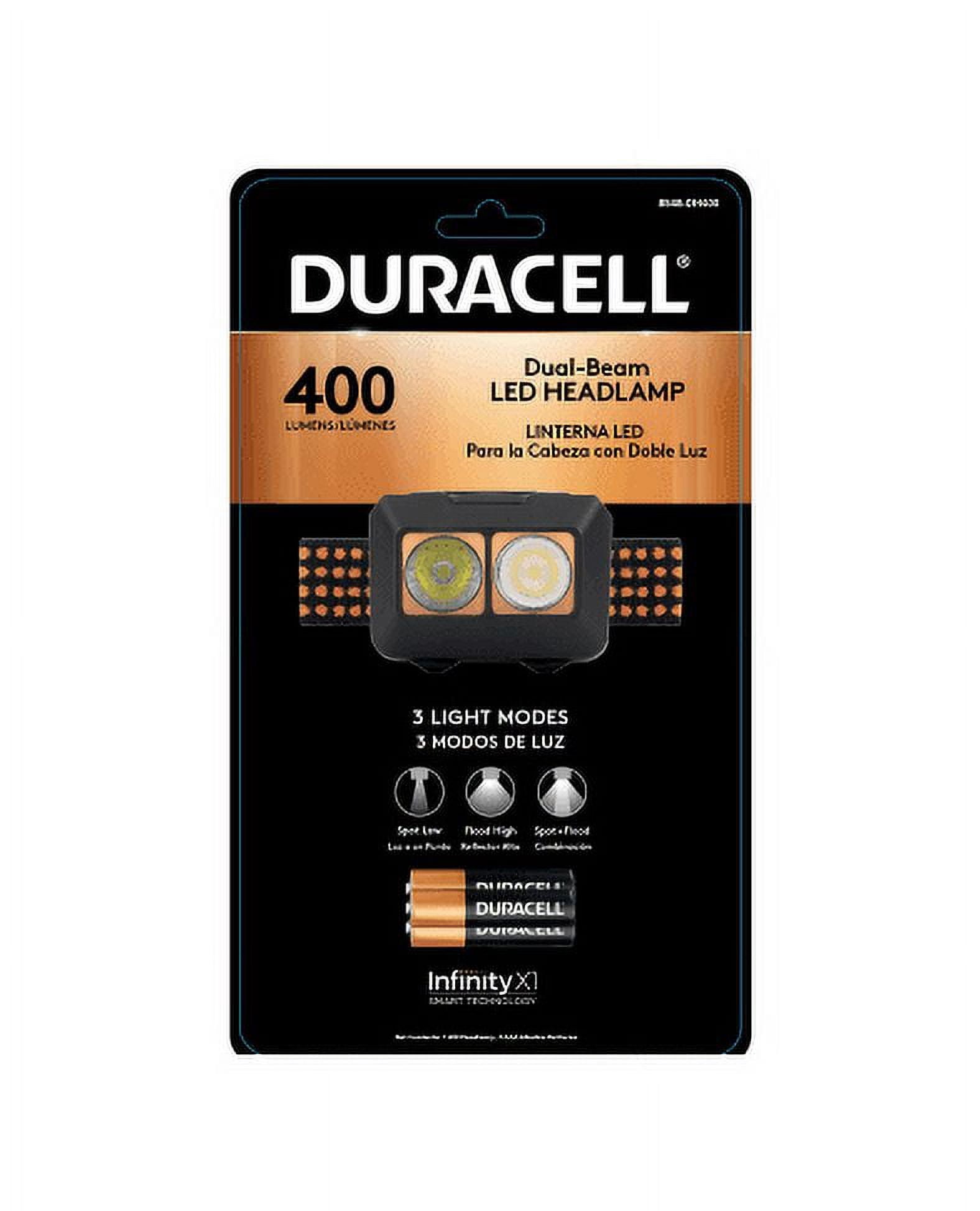 Duracell 400 Lumen Dual-Beam LED Headlamp - Walmart.com
