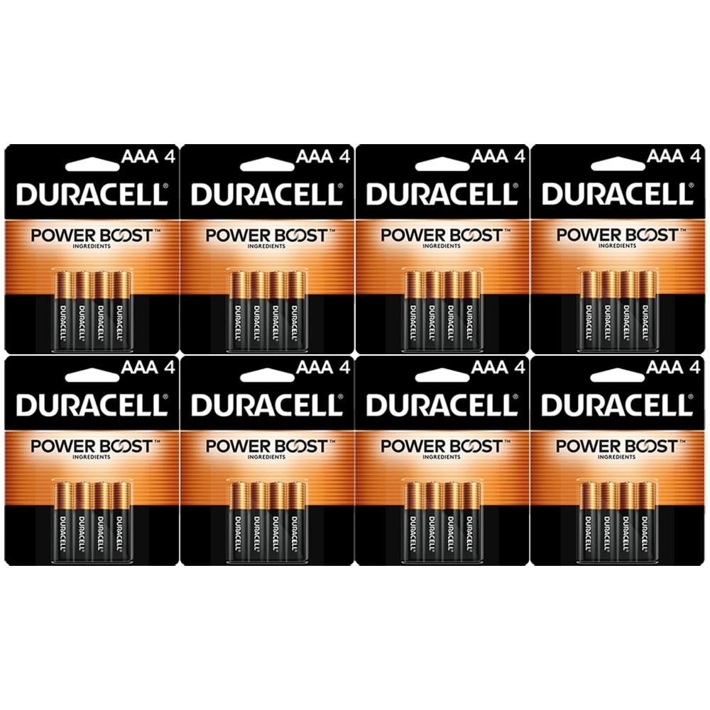 Duracell AAA 1.5V Coppertop Alkaline Batteries - Pack of 8 - 4 Count ...