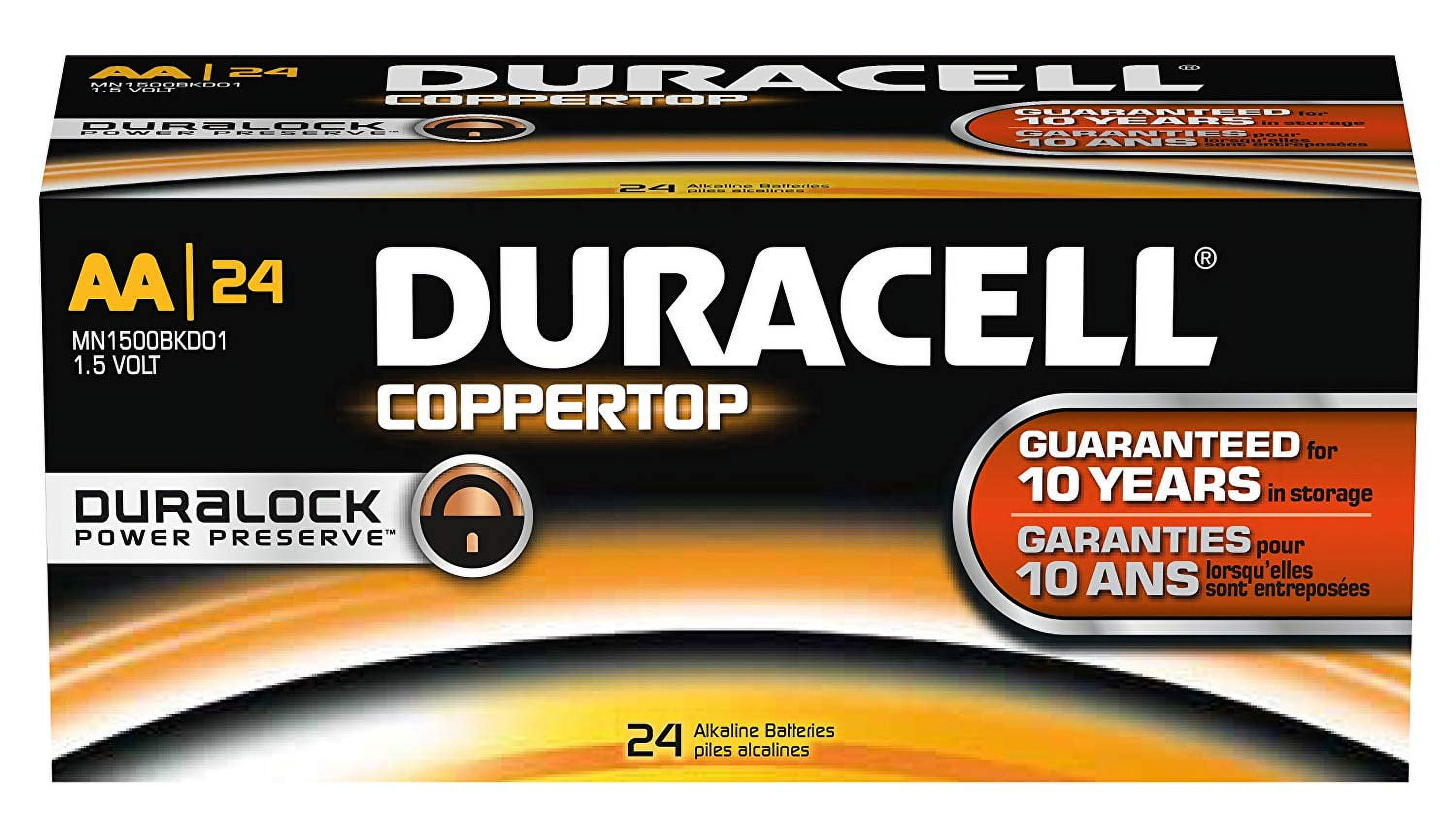 Duracell Battery Alkaline Size AA (2 Boxes of 24) - Walmart.com