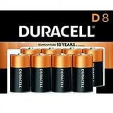 Duracell Copper Top D Alkaline Batteries with Recloseable Package Long ...