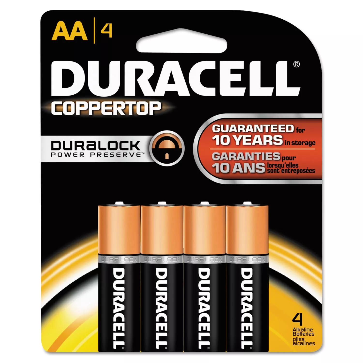 Duracell CopperTop Alkaline Batteries with Duralock Power Preserve Technology AA - Walmart.com