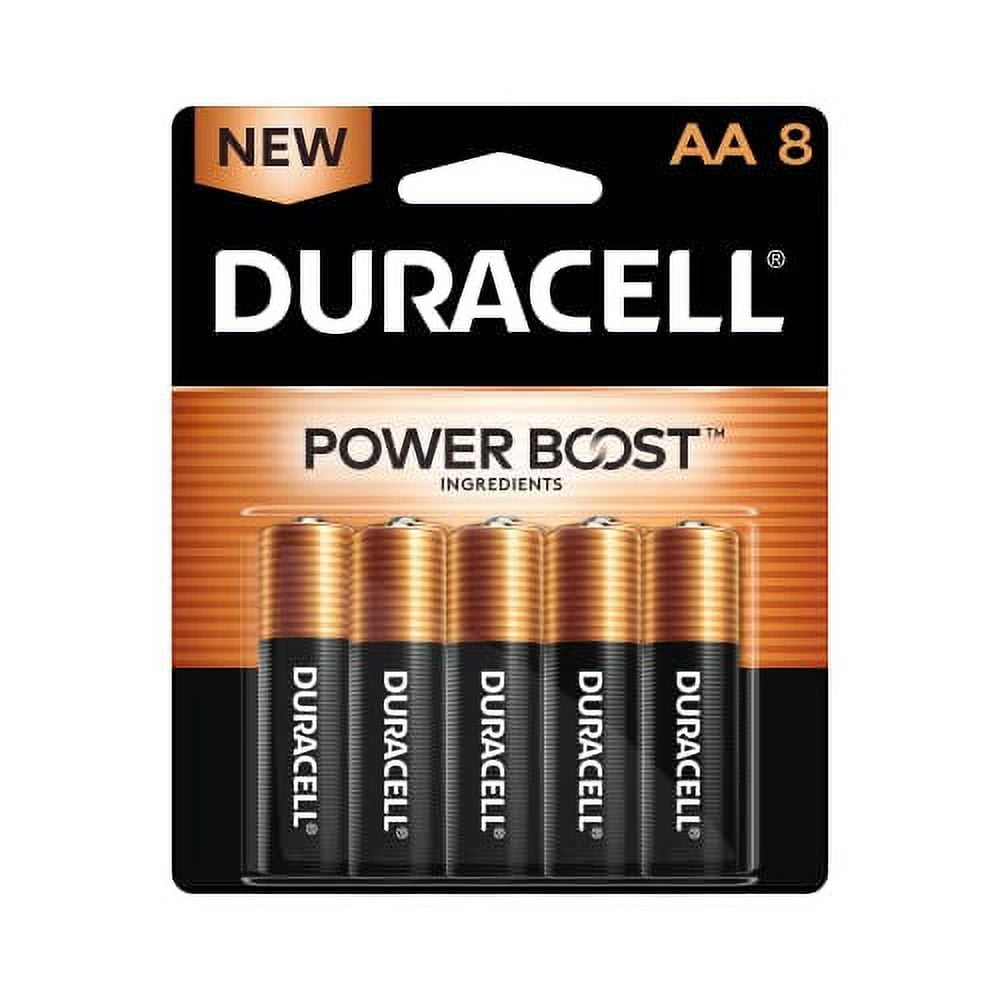 Duracell Coppertop AA Batteries with Power Boost Ingredients, 8 Count ...