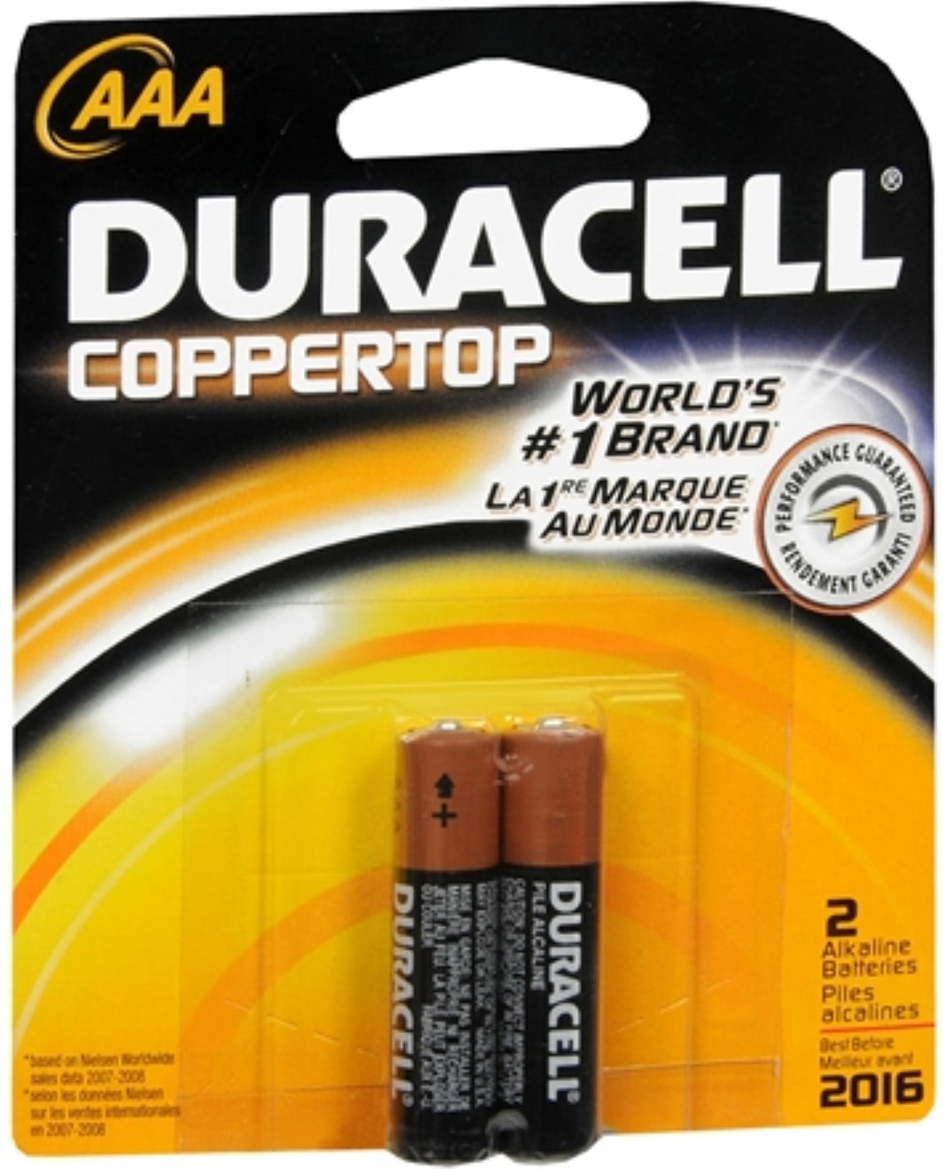 Duracell Coppertop AAA Alkaline Batteries 2 Each (Pack of 2) - Walmart.com