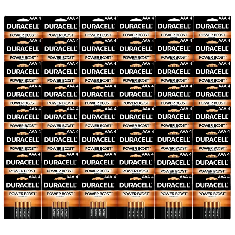 Duracell Coppertop Alkaline AAA 1.5V Batteries Pack of 48 - 4 Count ...