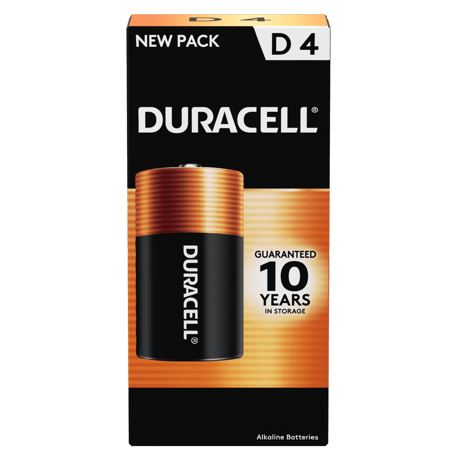 Duracell Coppertop D Alkaline Batteries 4/PK - Walmart.com
