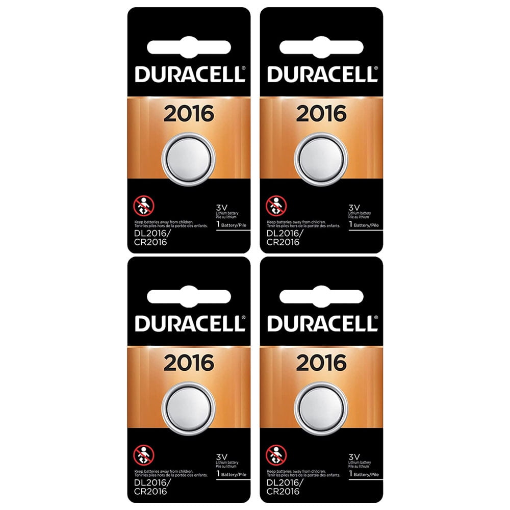 Duracell DL2016BPK Lithium Coin Battery, 2016 Size, 3V, 85 mAh Capacity ...