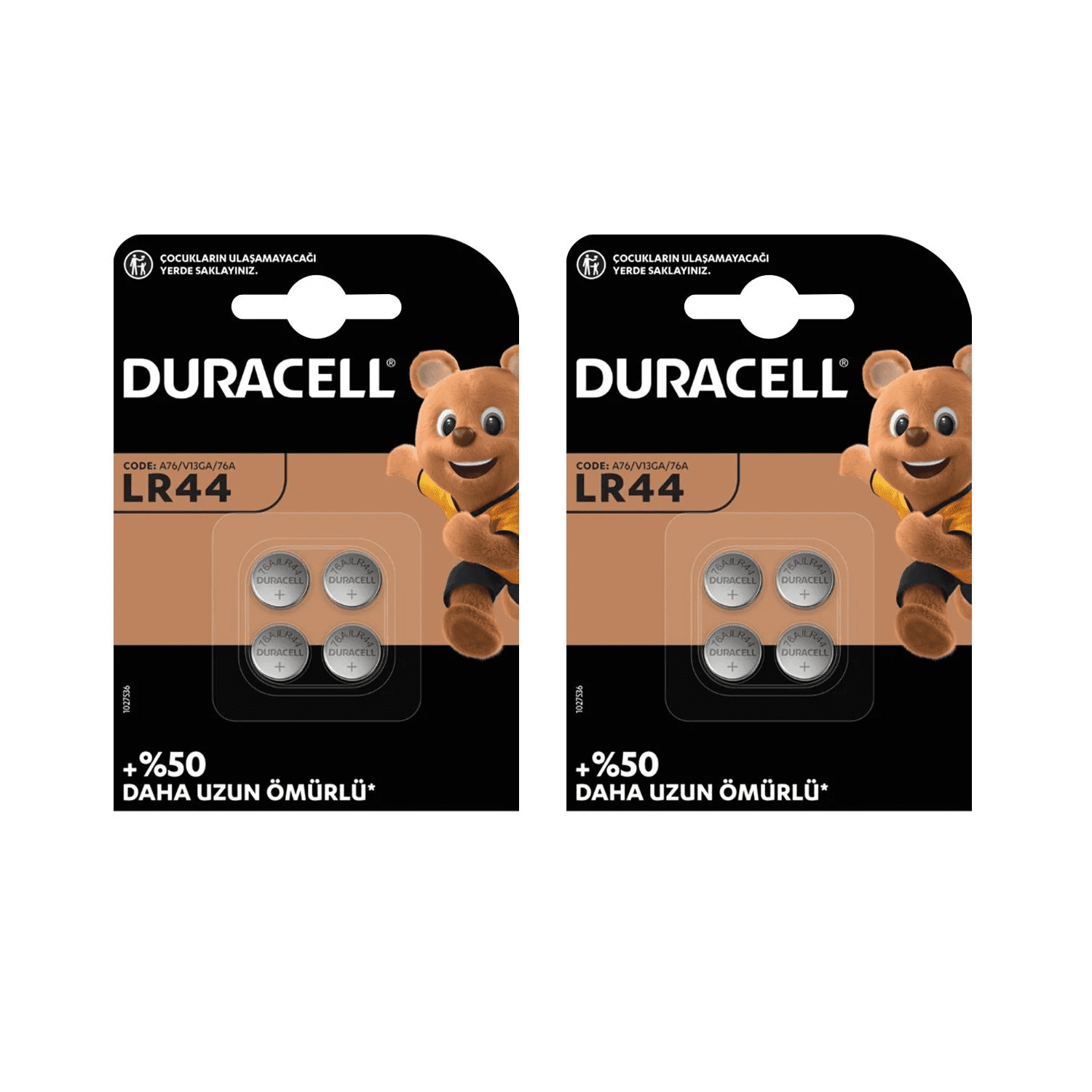 Duracell LR44/A76 Duralock 1.5V Button Cell Battery, ( 8 Count ...