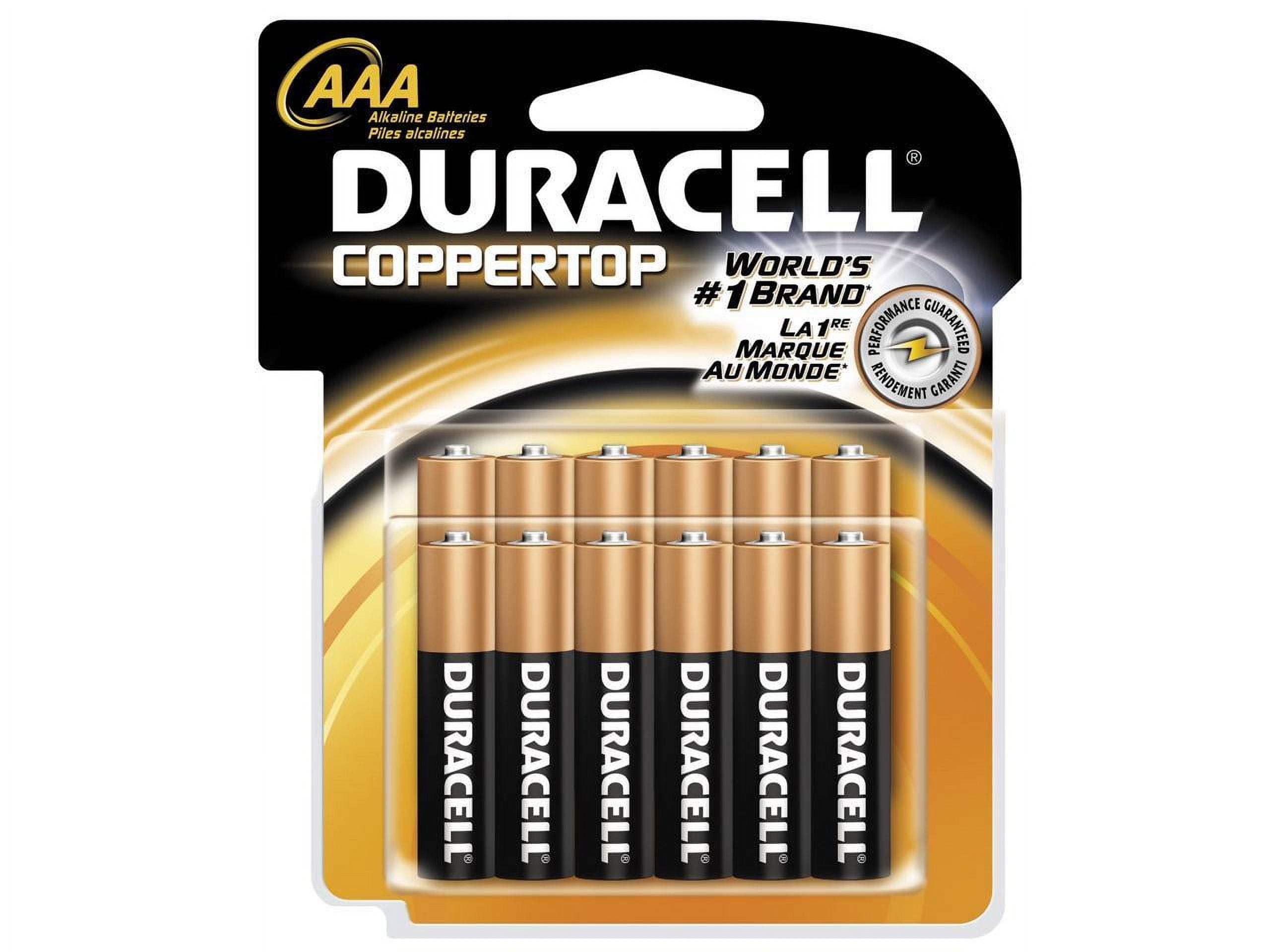 Duracell Coppertop Long-Lasting Alkaline AAA Batteries, 12 Pack ...