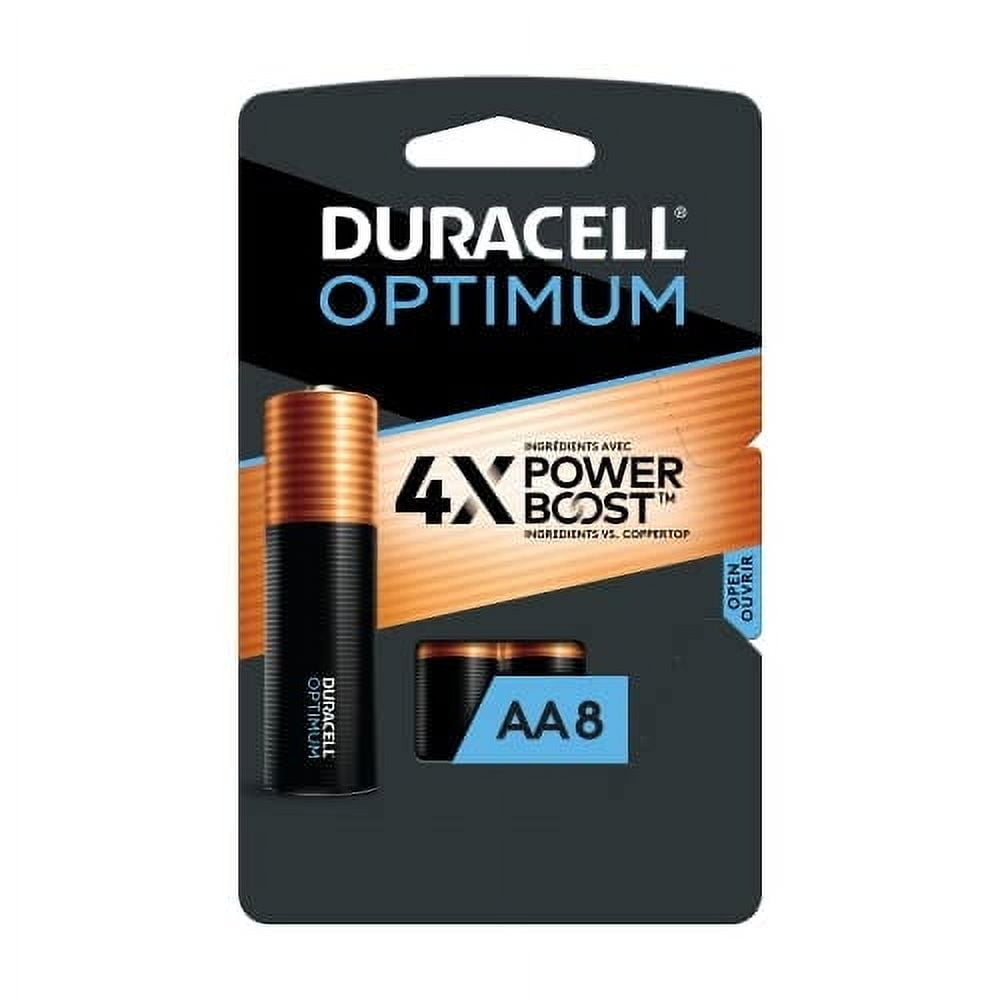 Duracell Optimum 1.5V Alkaline AA Batteries, Convenient, Resealable ...