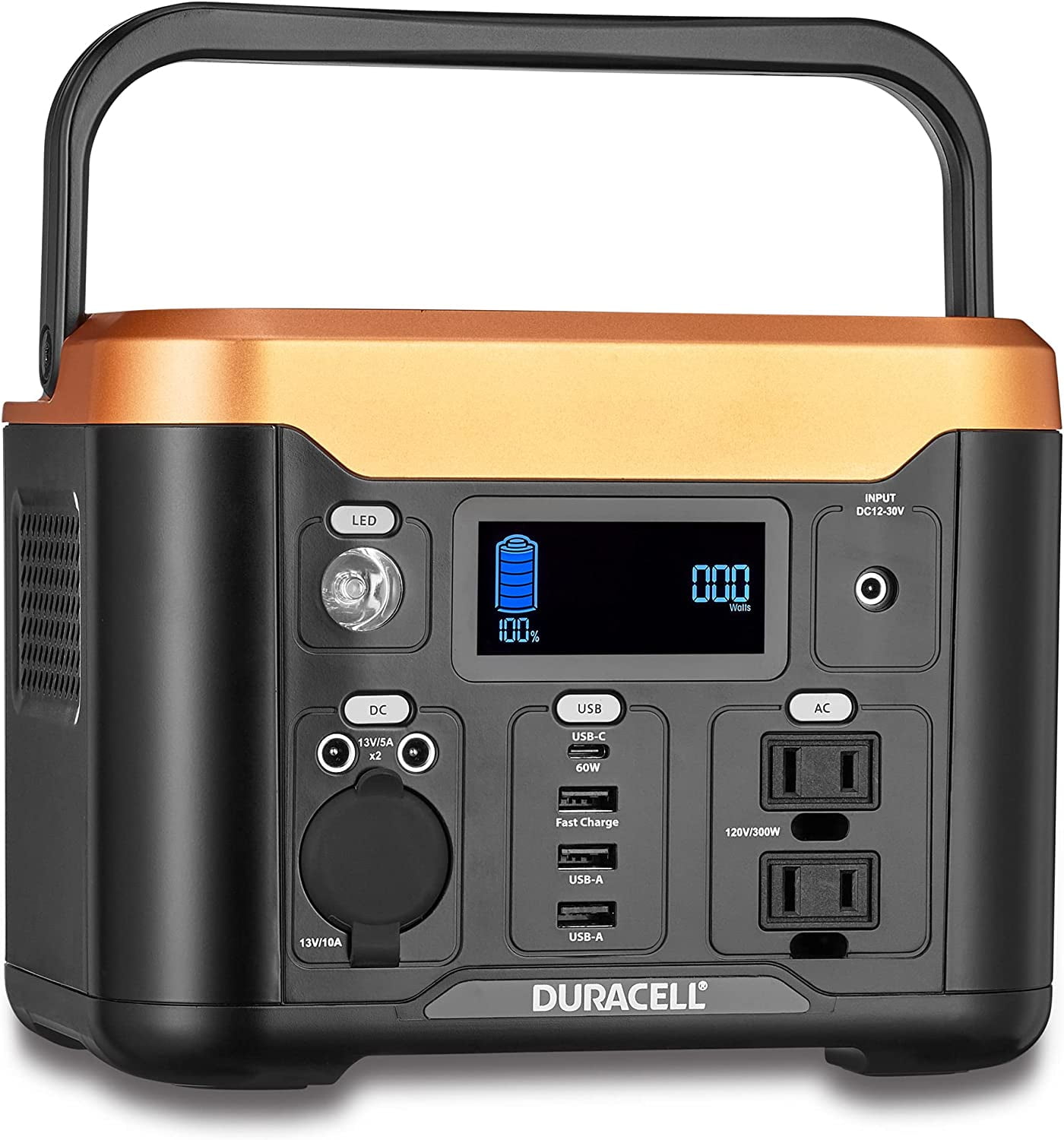 Duracell Portable Power Station 300 Lithium Battery Backup Portable ...