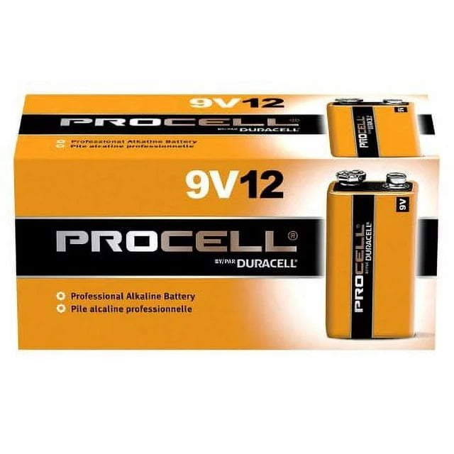 Duracell Procell Alkaline 9V Batteries with Long-Lasting Power for ...