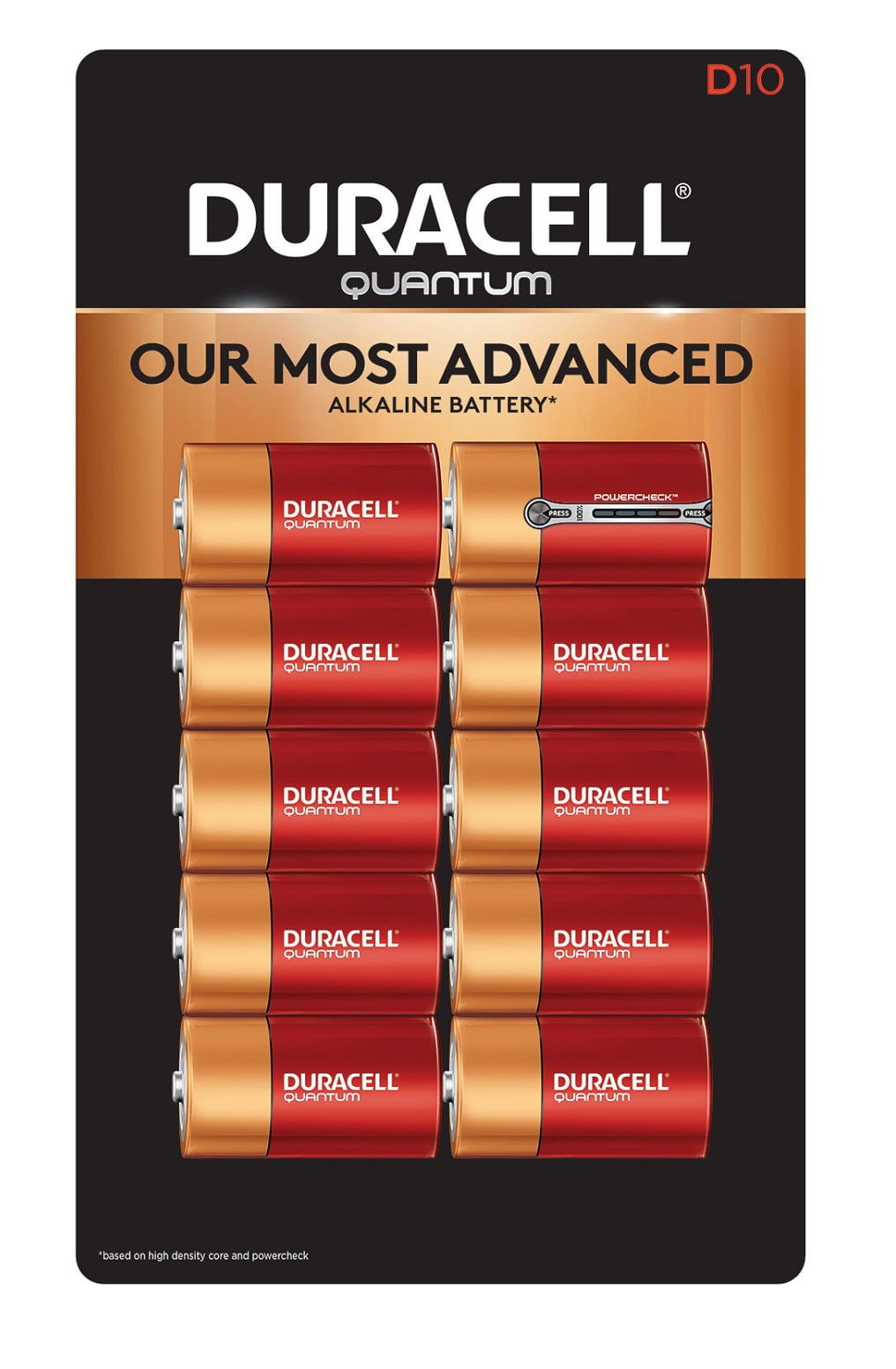 Duracell Quantum Alkaline D Batteries (10 Pk.) - Walmart.com