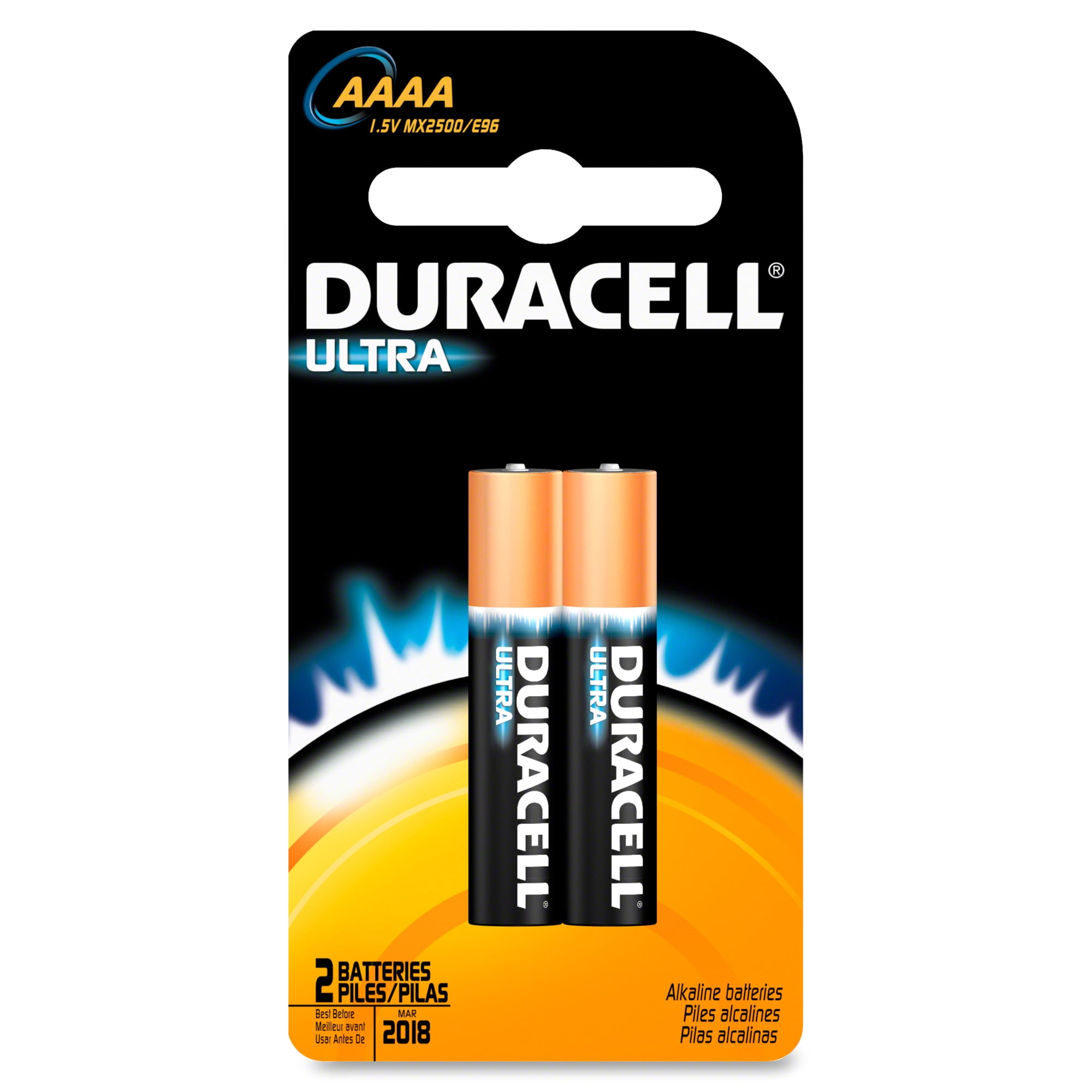 Duracell(R) Ultra Alkaline AAAA Batteries, Pack 0f 2 - Walmart Business ...
