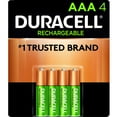 Duracell Rechargeable AAA Batteries, Long Lasting NiMH, Precharged, 4 Pack - Walmart.com