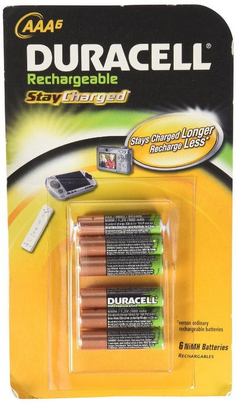Duracell Rechargeable AAA Pre-Charged Batteries, 6 ct. - Walmart ...