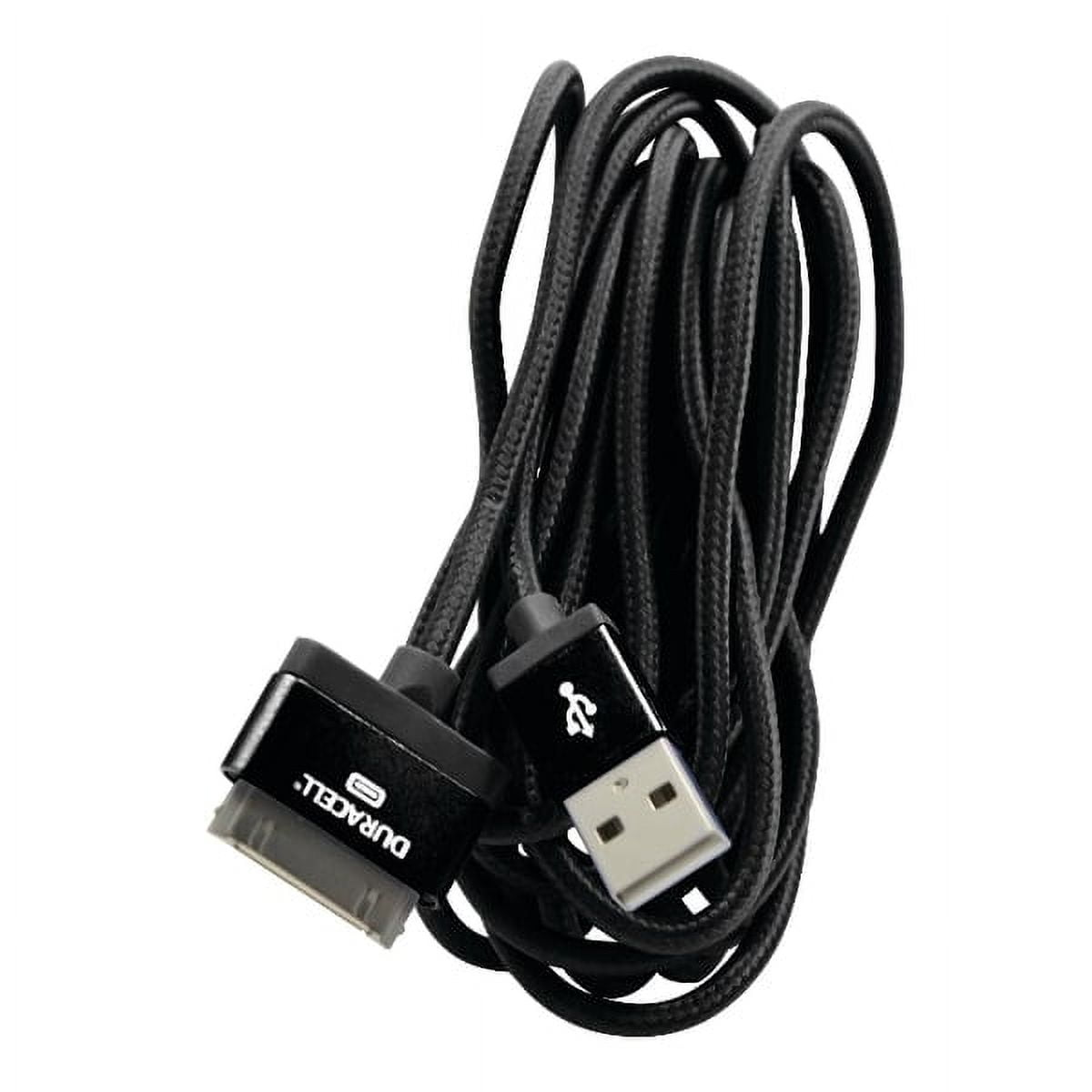 Duracell® Sync & Charge 30-Pin USB Cable, 10', Black - Walmart.com