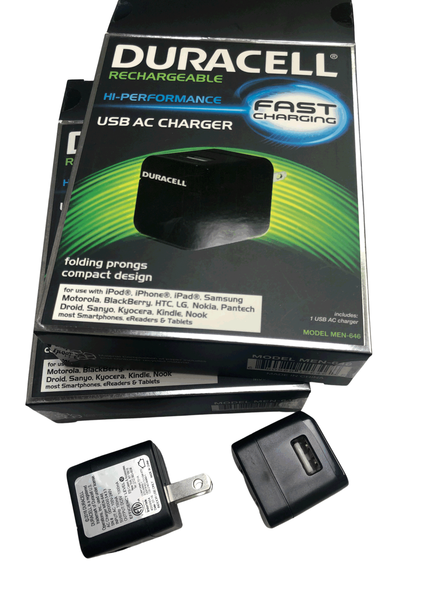 Duracell USB AC Charger - Two-Pack - Power Up Devices Safely - Walmart.com