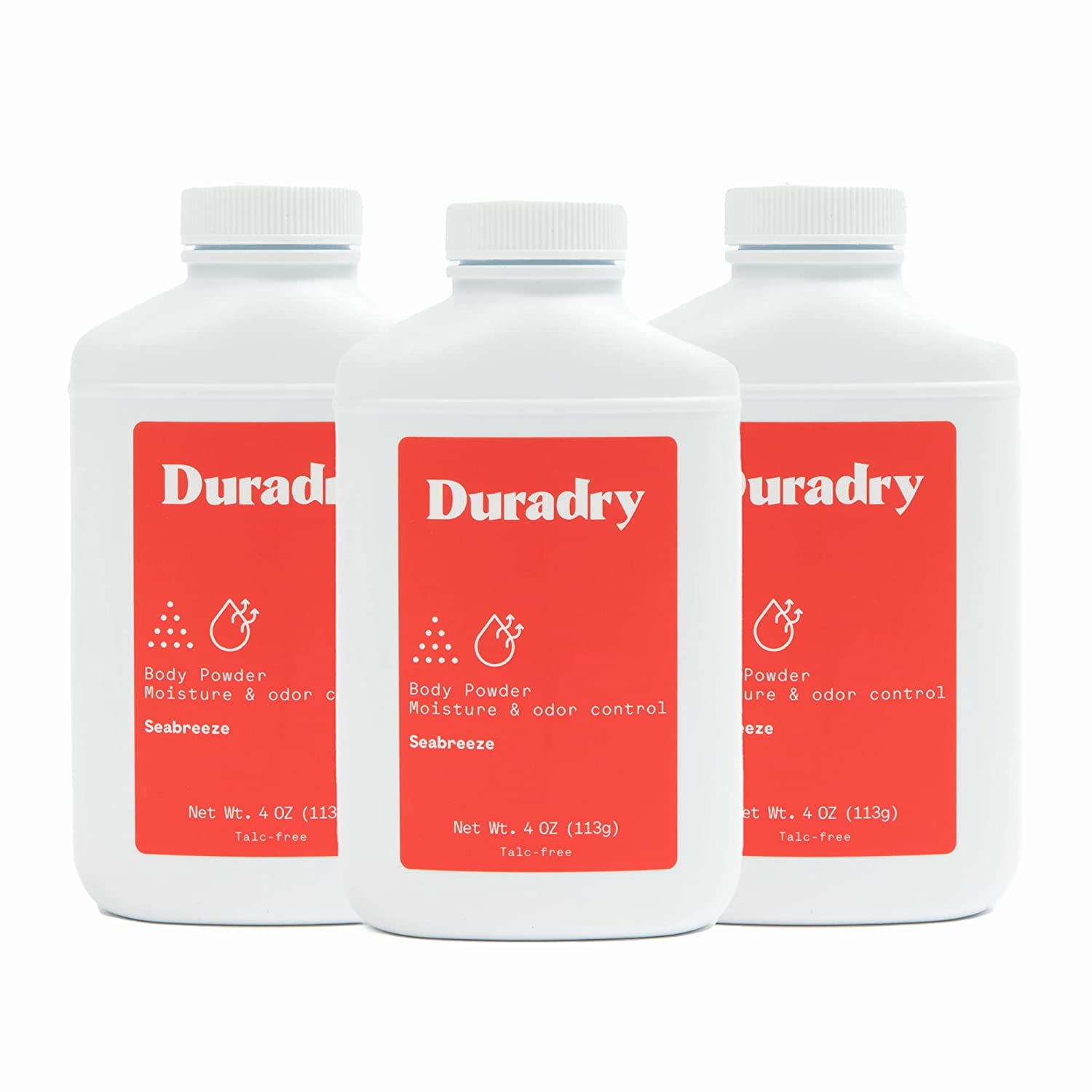 Duradry Body Powder - Sweat Defense & Odor Control, Sweat Absorbing ...