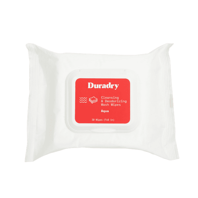 Duradry Body Cleansing & Deodorizing Wipes - Rinse Free, Odor ...