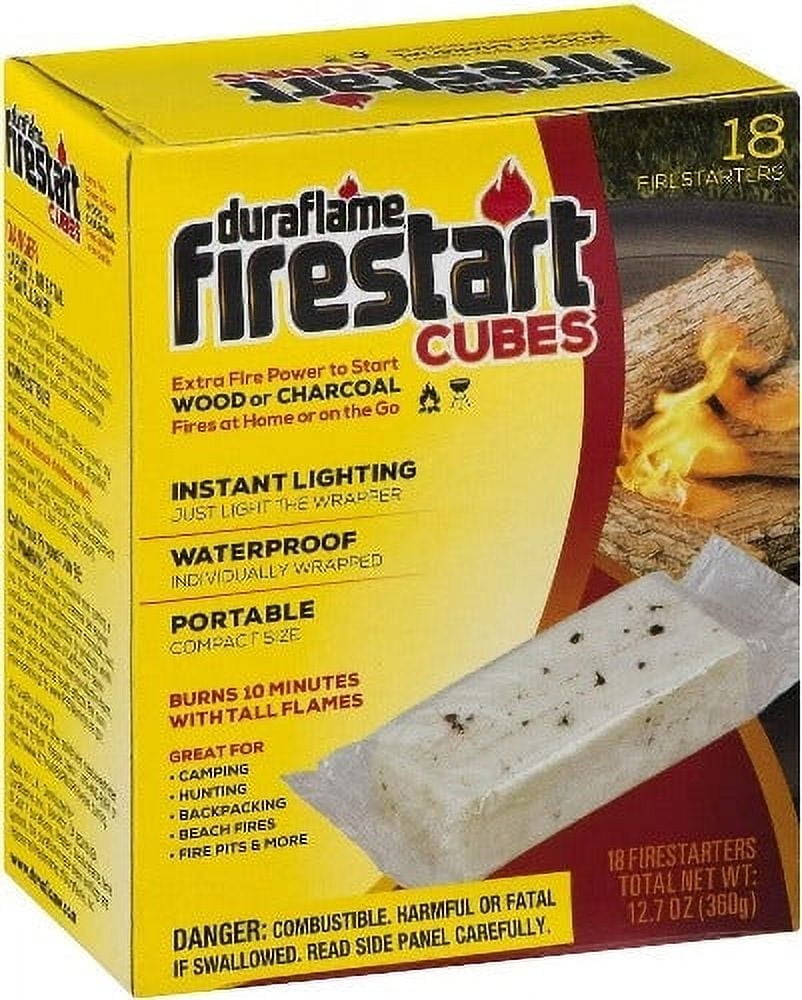 Duraflame 00845 18 Pack Of Firestart Cube Firestarters - Quantity of 4 ...