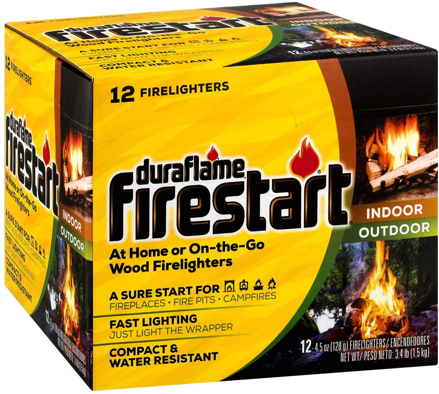 Duraflame Firestart Quick Start Firelighters for Indoor/Outdoor ...