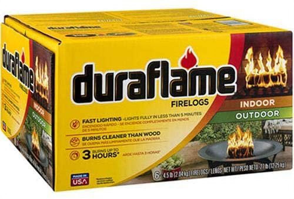 Duraflame Firewood Logs, Fast Lighting Fireplace Starters, Indoor ...