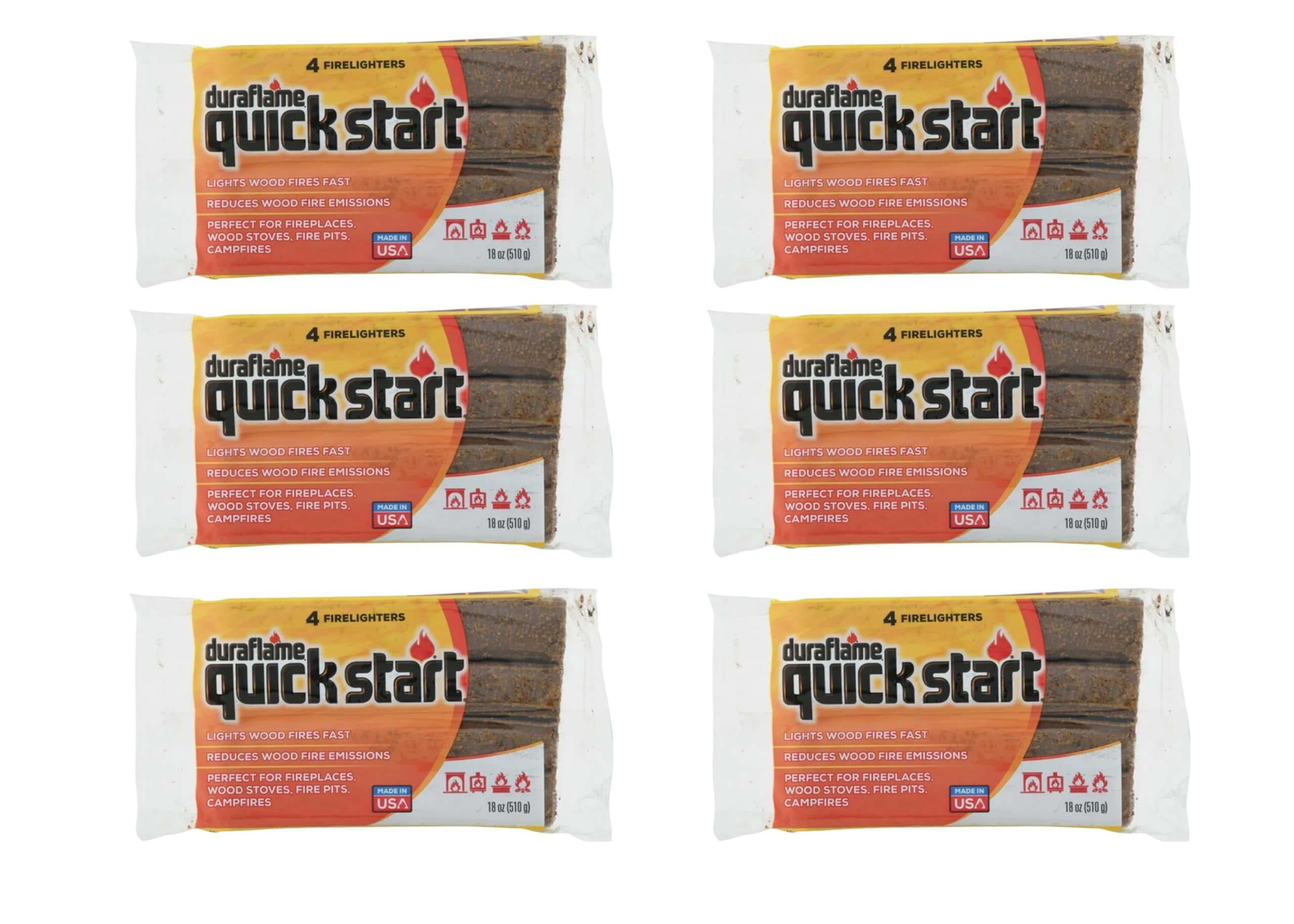 Duraflame Quick Start Firelighters Easy, Fast-Starting Fire Starters ...