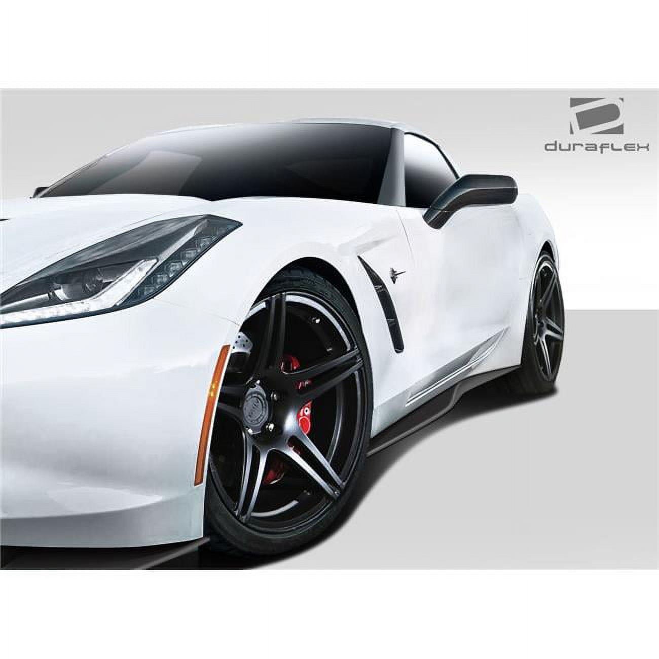 Duraflex 2014-2017 Chevrolet Corvette C7 Thunderbolt Side Splitters ...