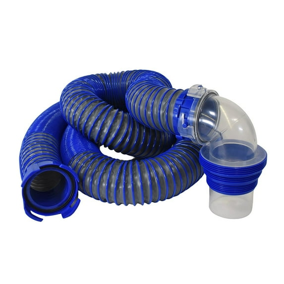 Duraflex 22008 Heavy Duty 30 ft. Flexible Extension Sewer Hose Kit with ...