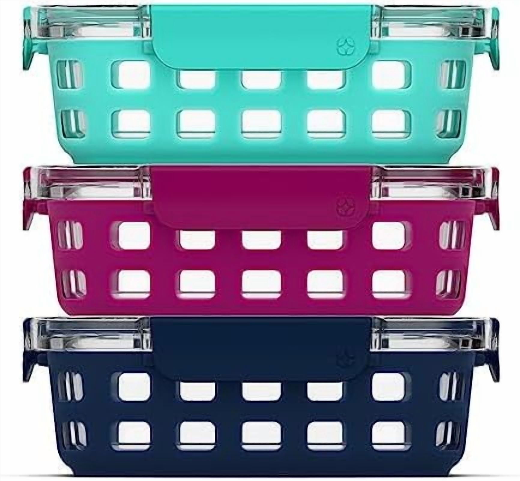 Duraglass 3.4 Cup Meal Prep Sets 10Pc, 5 Pack Set- Glass Food Storage ...
