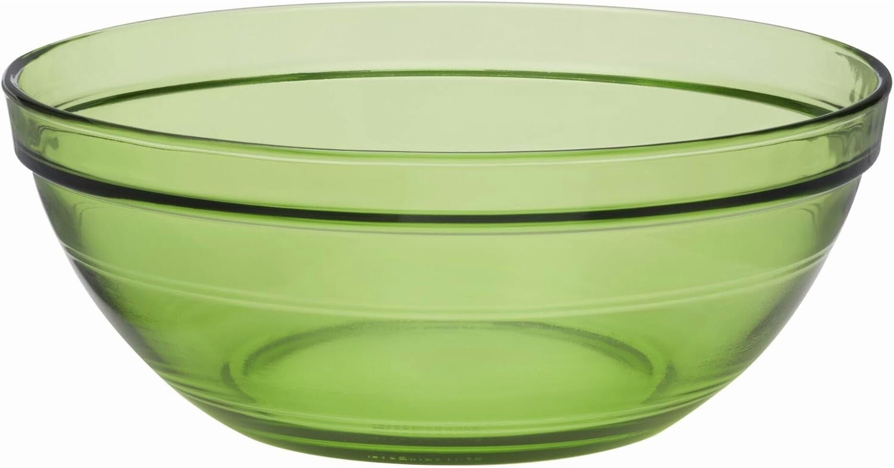 Duralex Gigogne Glass Stackable Mixing Bowls/Prep Bowls Set of 6, Green ...